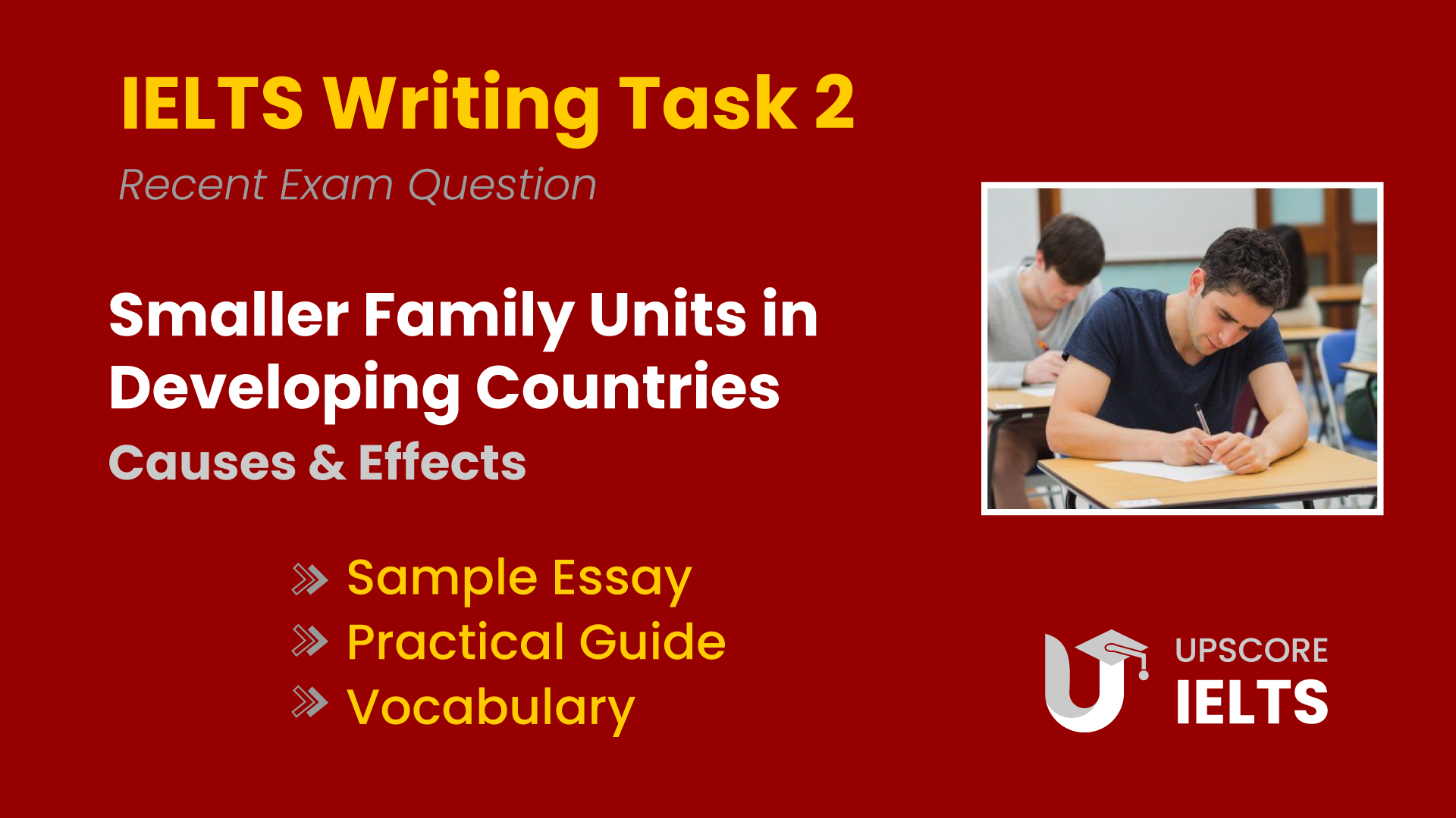 Smaller Family Units in Developing Countries: Causes and Effects IELTS ...